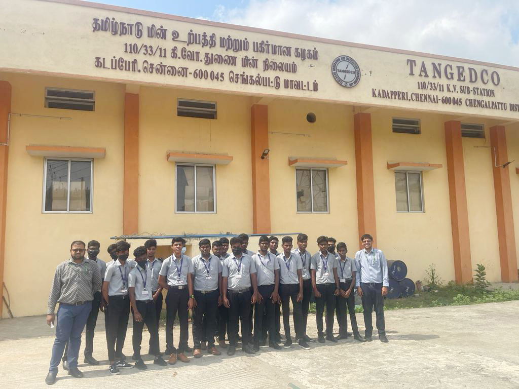 Industrial visit to the TNEB KADAPERI SUBSTATION 110/33KV – HIET