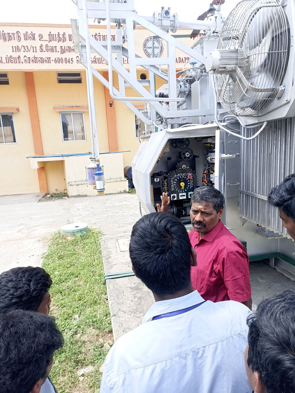 Industrial visit to the TNEB KADAPERI SUBSTATION 110/33KV – HIET